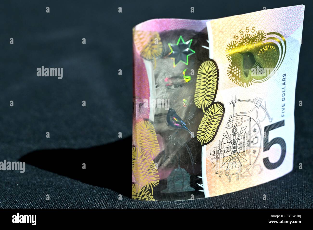 Canberra, Australia. 18th Mar, 2025. The image of Queen Elizabeth II is ...