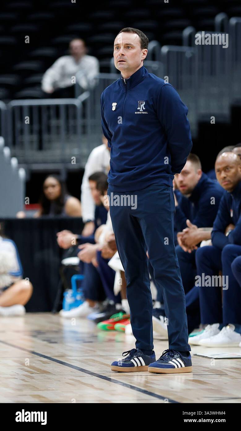 March 12, 2025: Rhode Island Rams Head Coach Archie Miller during an ...