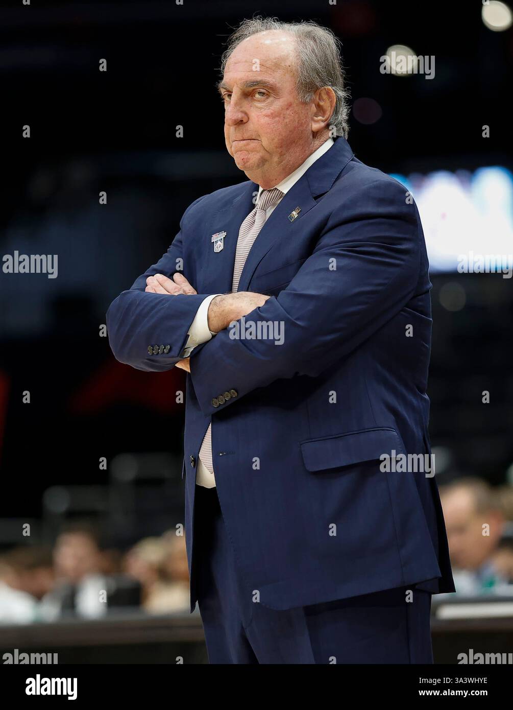 March 12, 2025: La Salle Explorers Head Coach Fran Dunphy during an A10 ...
