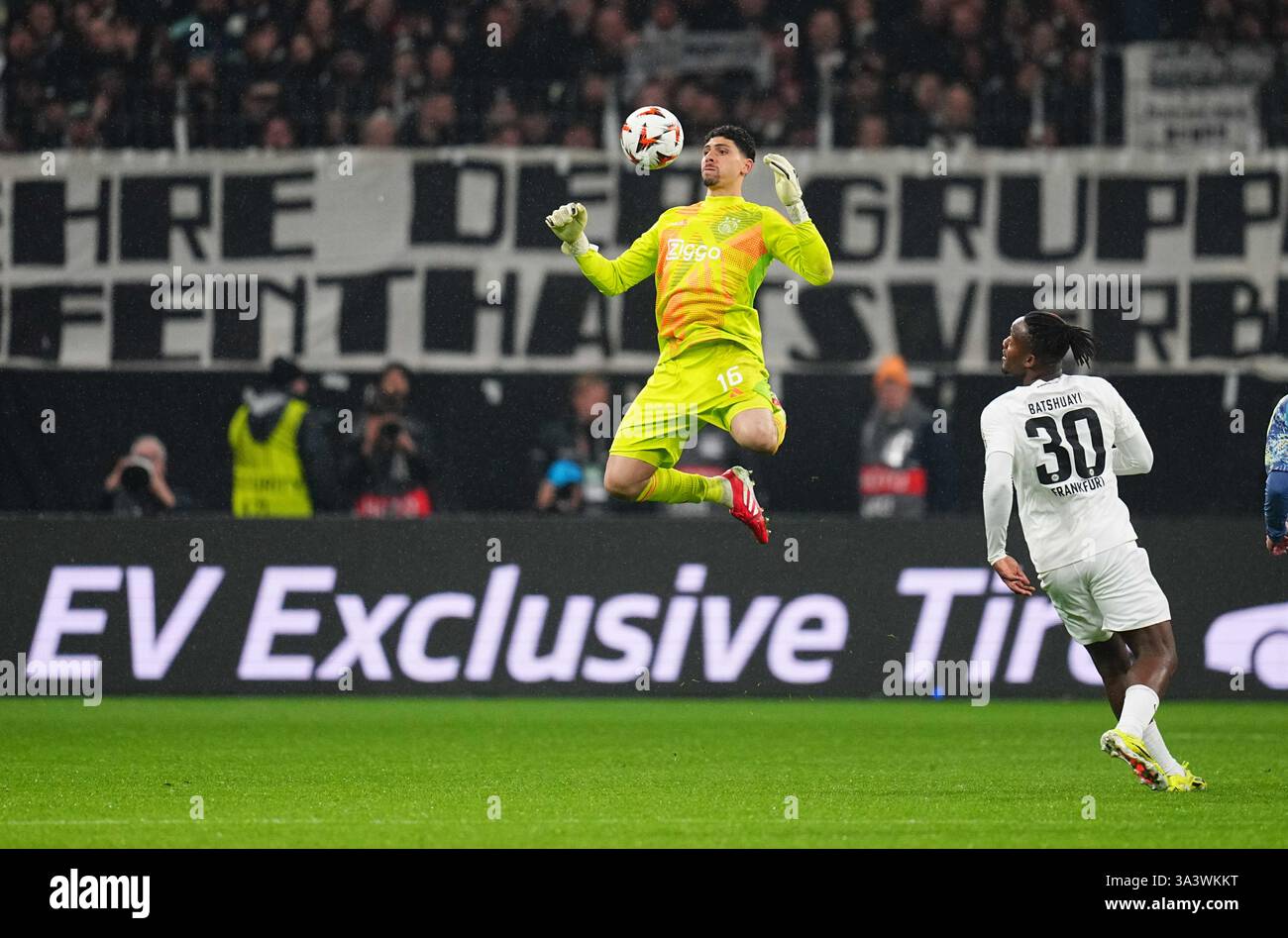 Deutsche Park, Frankfurt, Germany. 13th Mar, 2025. Matheus of Ajax ...