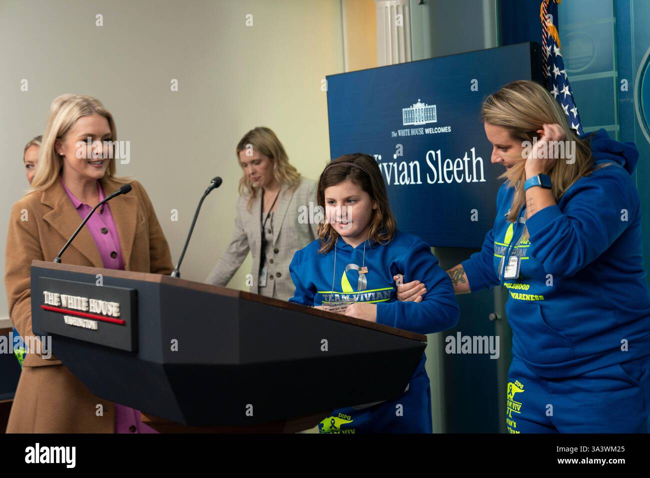 White House Press Staff holds a Make A Wish celebration for nine year ...