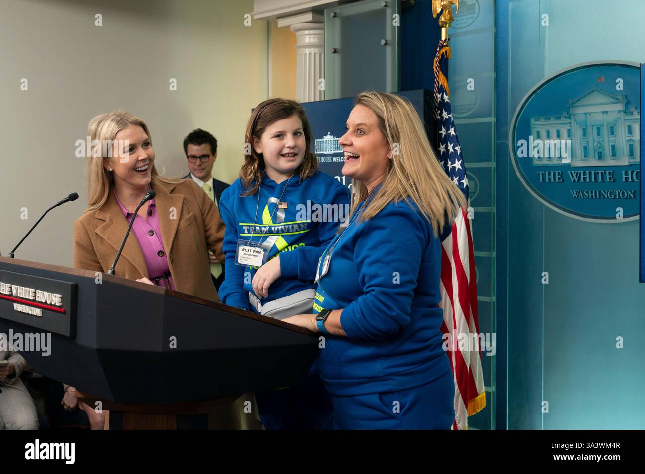 White House Press Staff holds a Make A Wish celebration for nine year ...