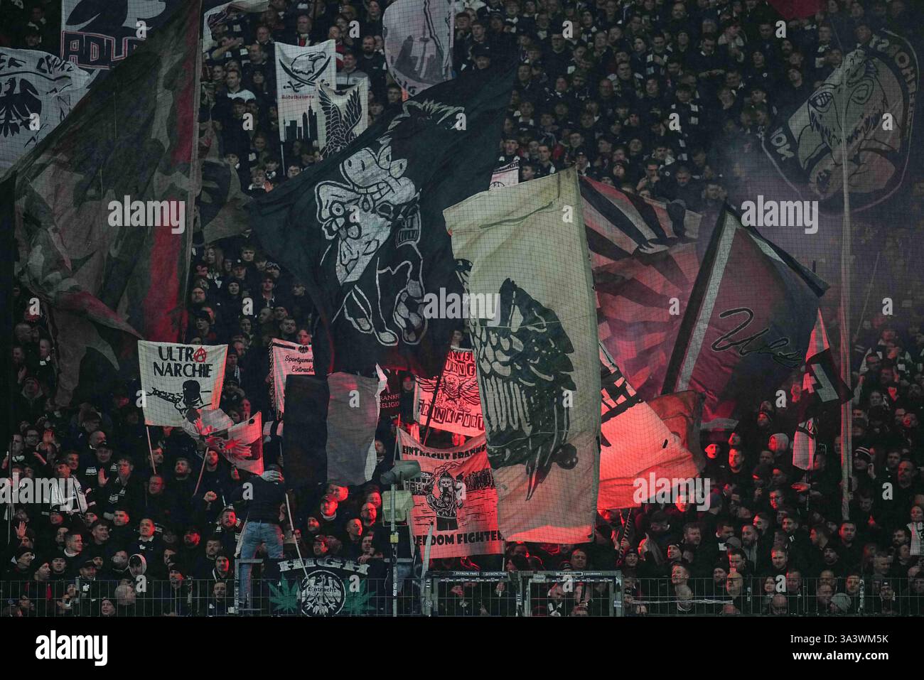 Deutsche Park, Frankfurt, Germany. 13th Mar, 2025. Eintracht Frankfurt ...