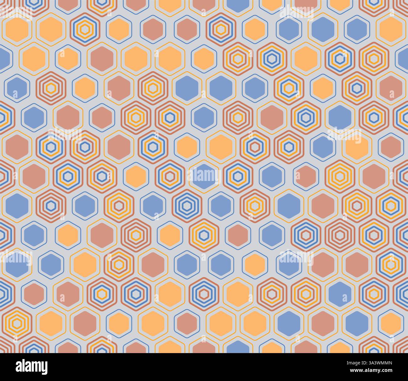 Honeycomb hexagons background. Geometric shapes of varied styles. Hexagon pattern. Tileable ...