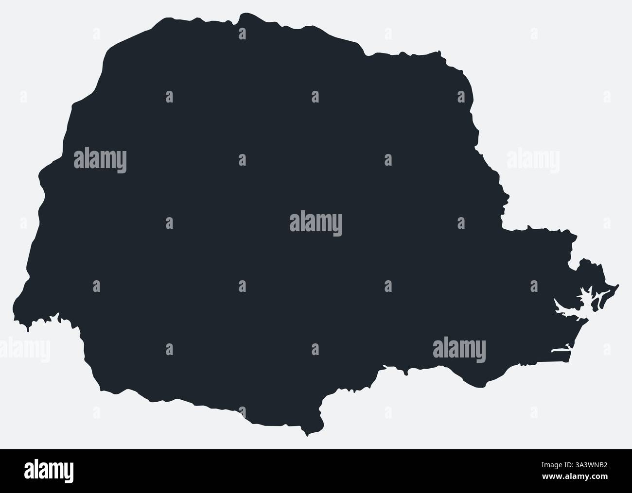 Blank parana map hi-res stock photography and images - Alamy