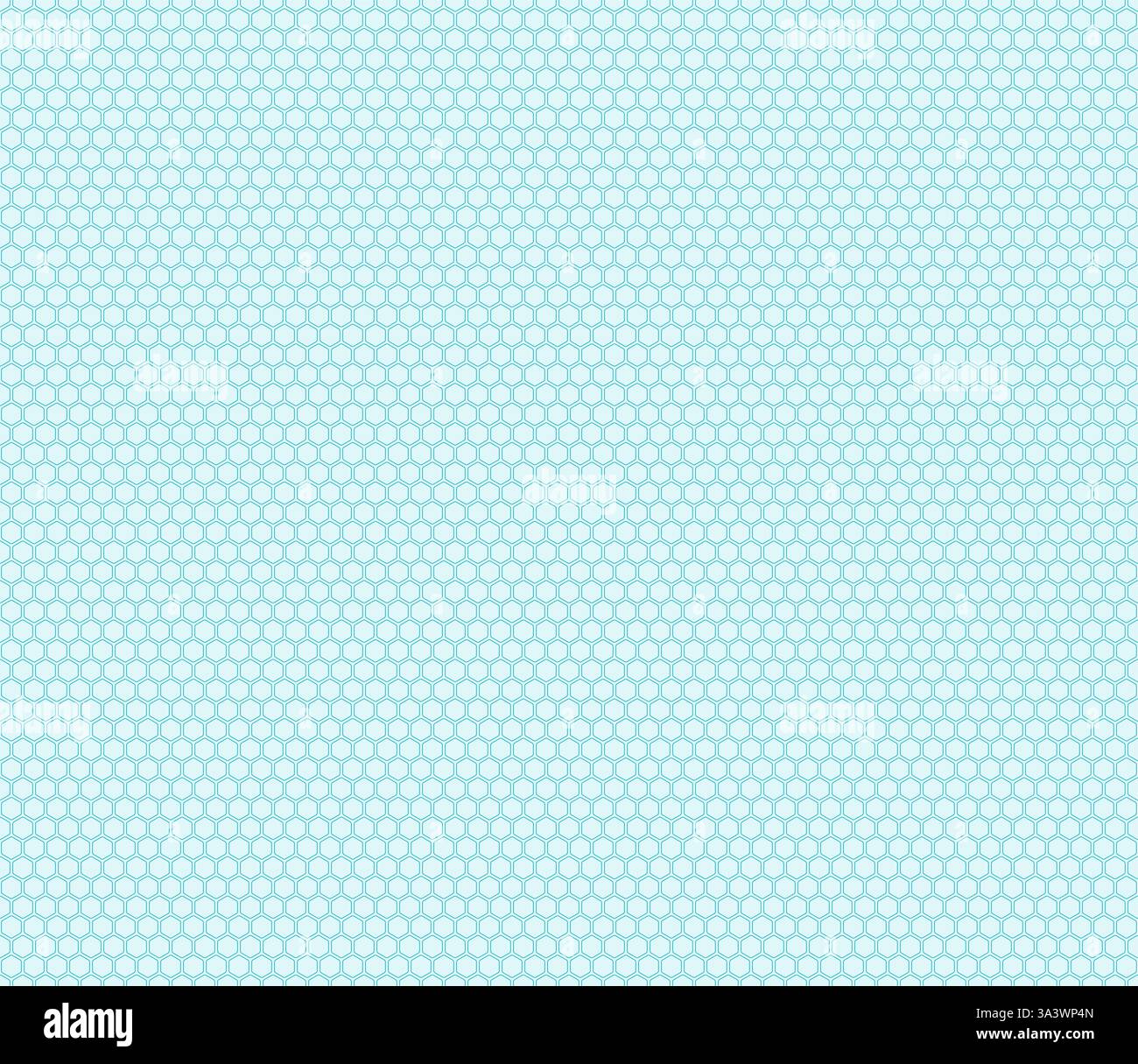 Geometric pattern. Cyan color on matching background. Rounded hexagons ...