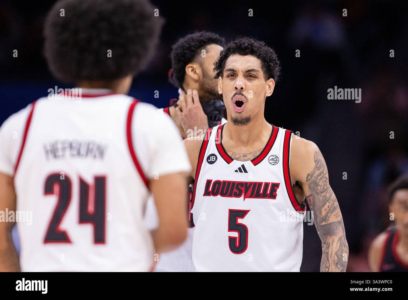 March 13, 2025: Louisville Cardinals guard Terrence Edwards Jr. (5 ...