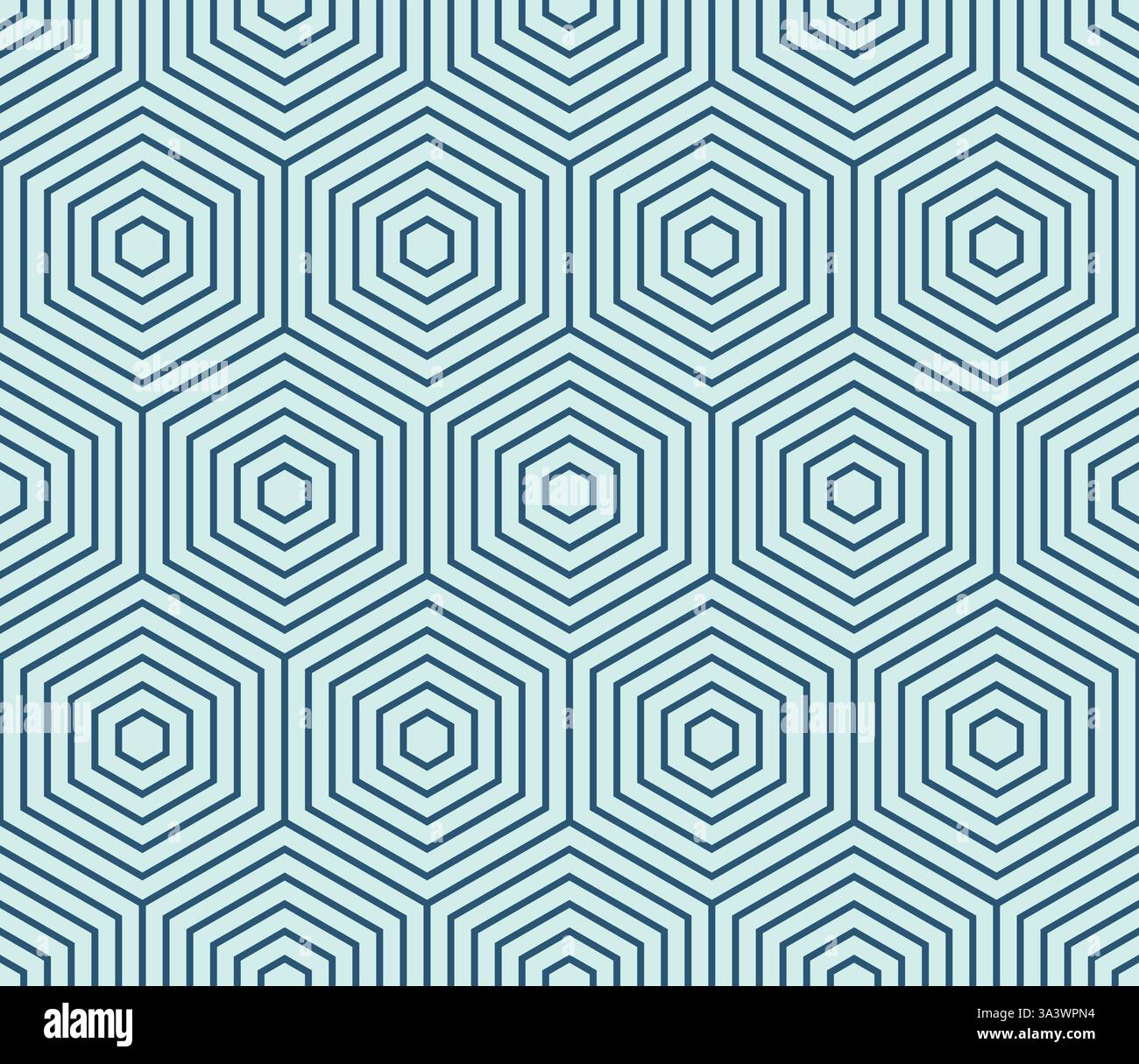 Hexagon pattern. Dark blue color on matching background. Simple stacked hexagons. Large hexagons ...