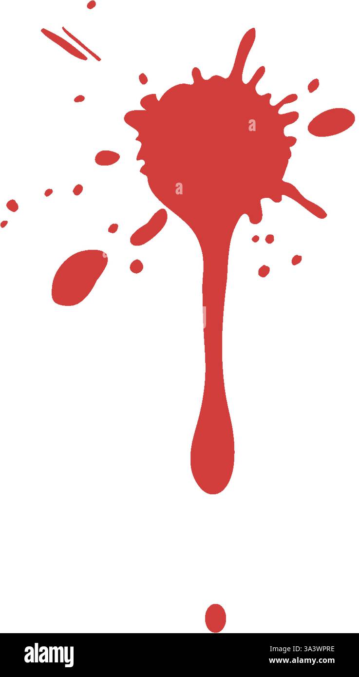 Dynamic red paint splash vector with bold, abstract design. Perfect for ...