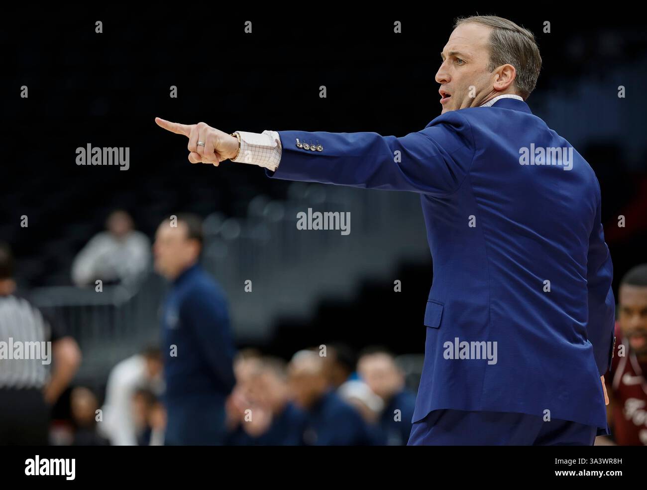 March 12, 2025: Fordham Rams Head Coach Keith Urgo during an A10 Men's ...