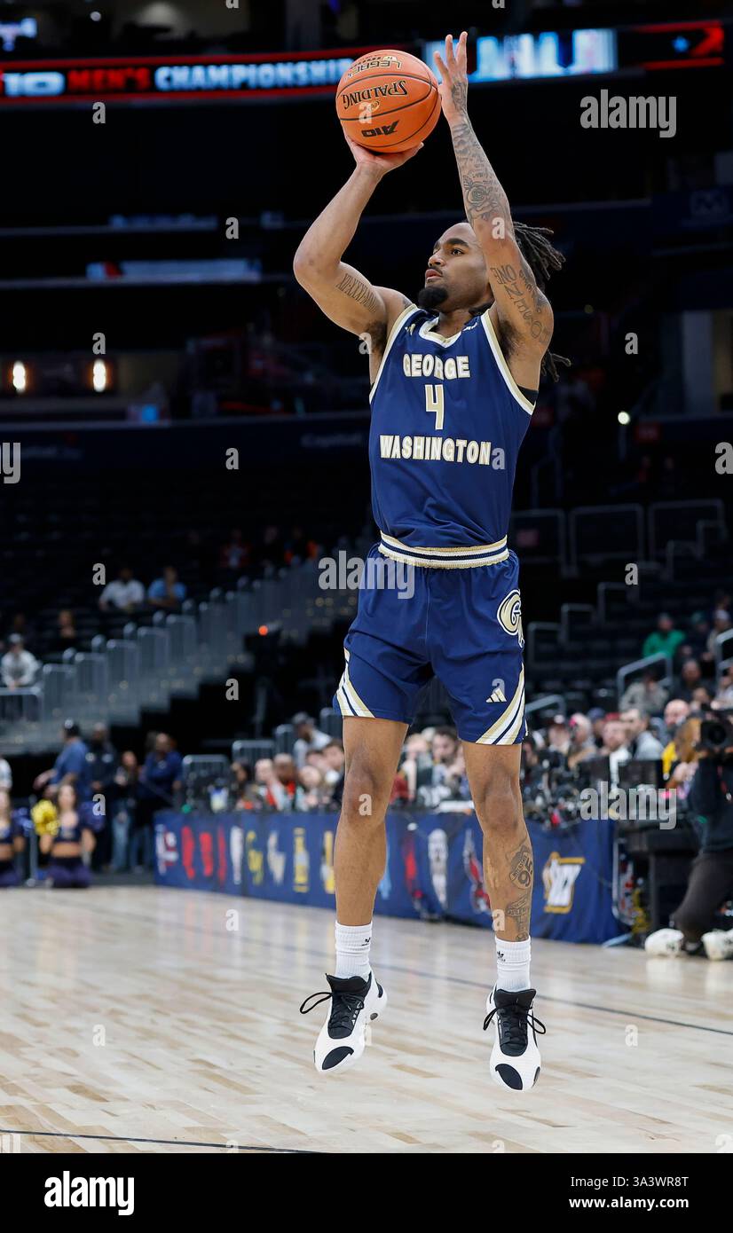 March 14, 2025: George Washington Revolutionaries Guard #4 Jacoi ...