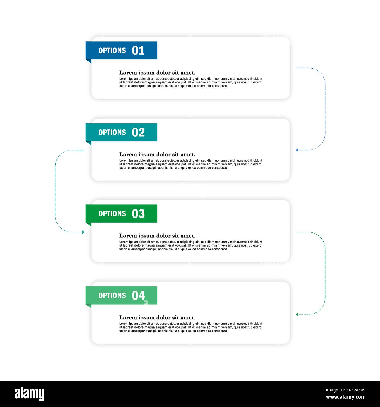 Infographic label design template with 4 options or steps Stock Vector ...
