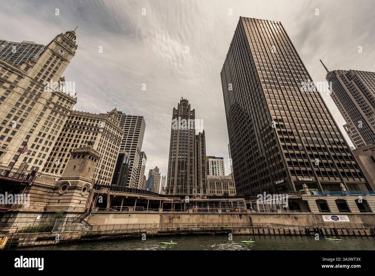 Chicago Tribune Building Stock Photo - Alamy