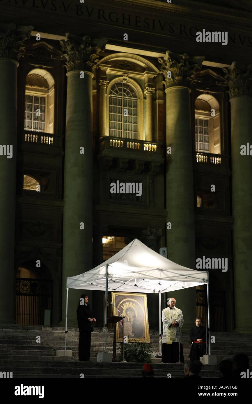 Vatican, Italy. 17th Mar, 2025. Cardinal Dominique Mamberti, Prefect of ...