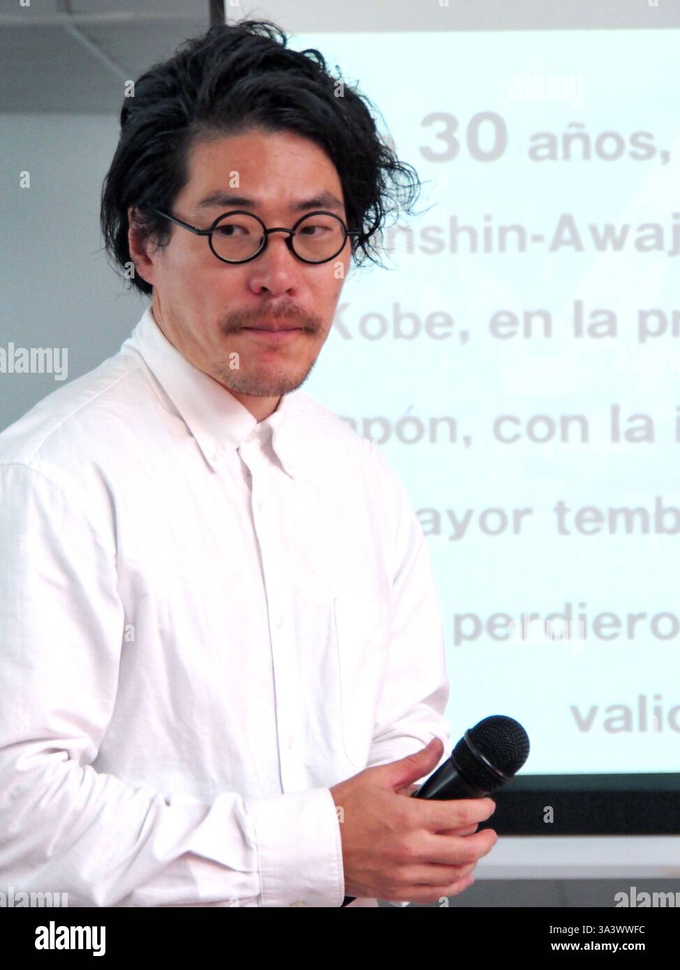 Yusuke Murosaki, a community disaster risk reduction expert in Kobe ...