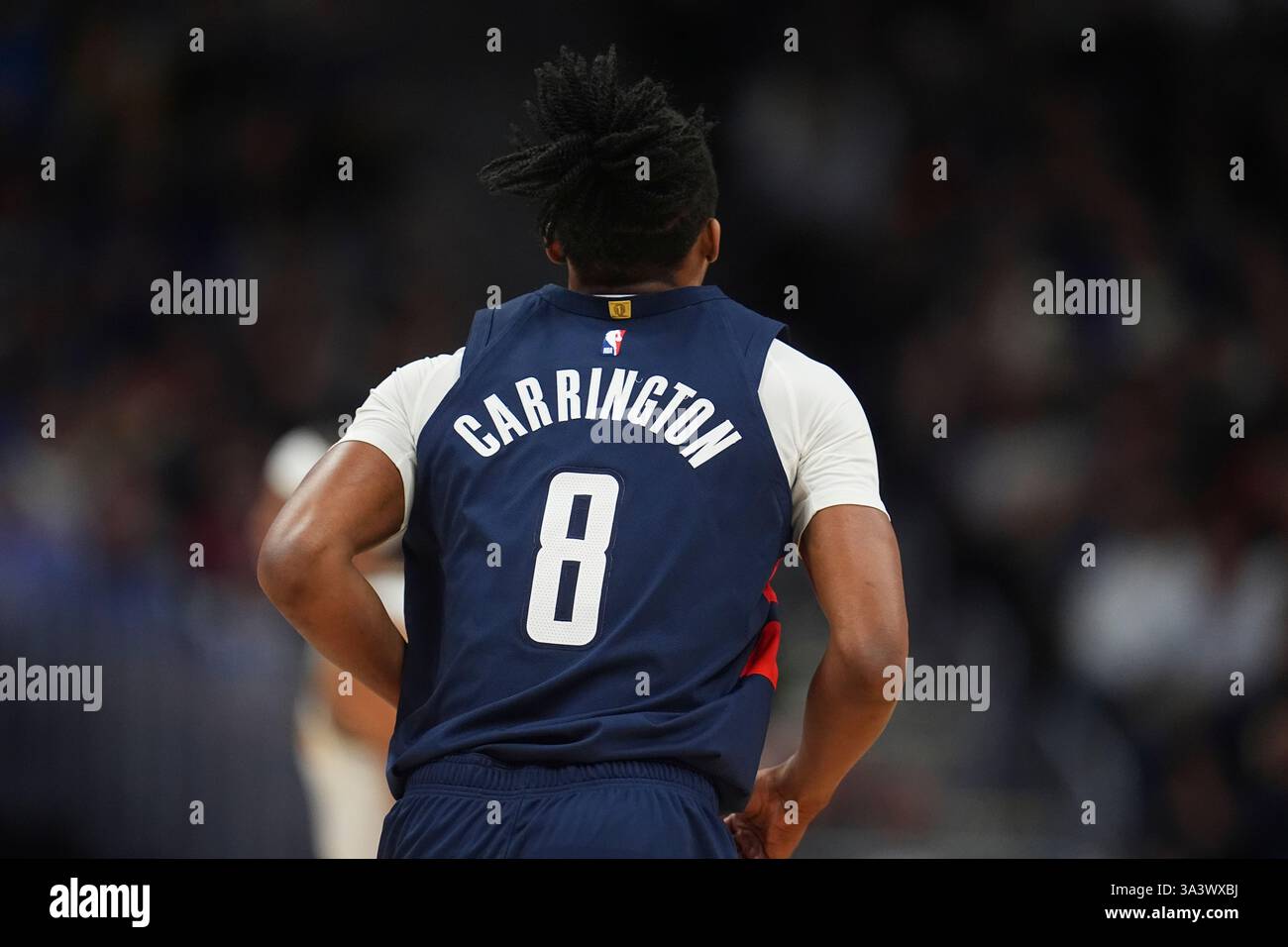 Washington Wizards guard Bub Carrington (8) in the second half of an ...