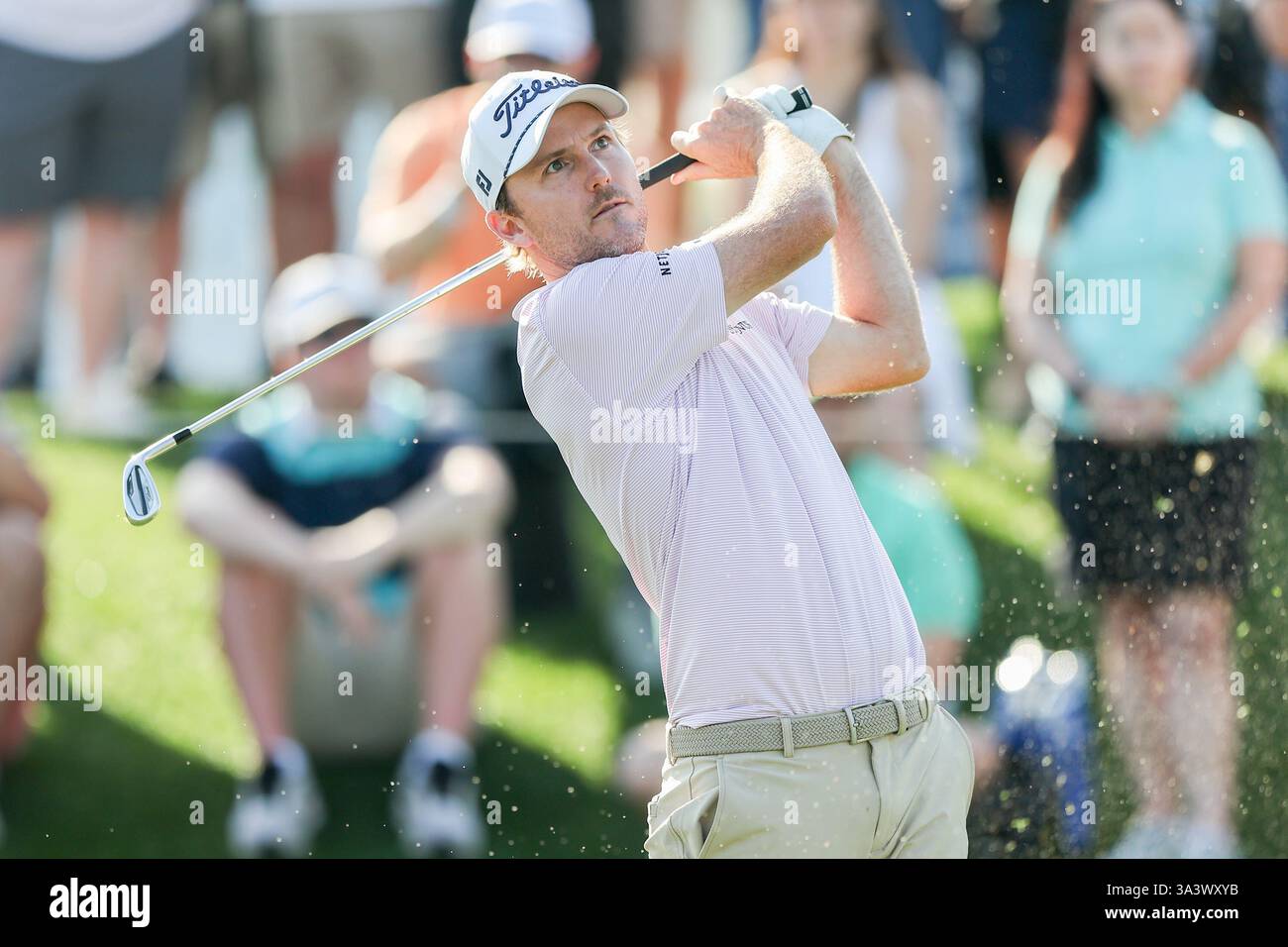 March 15, 2025: Russell Henley hits his tee shot on the 3rd hole during ...