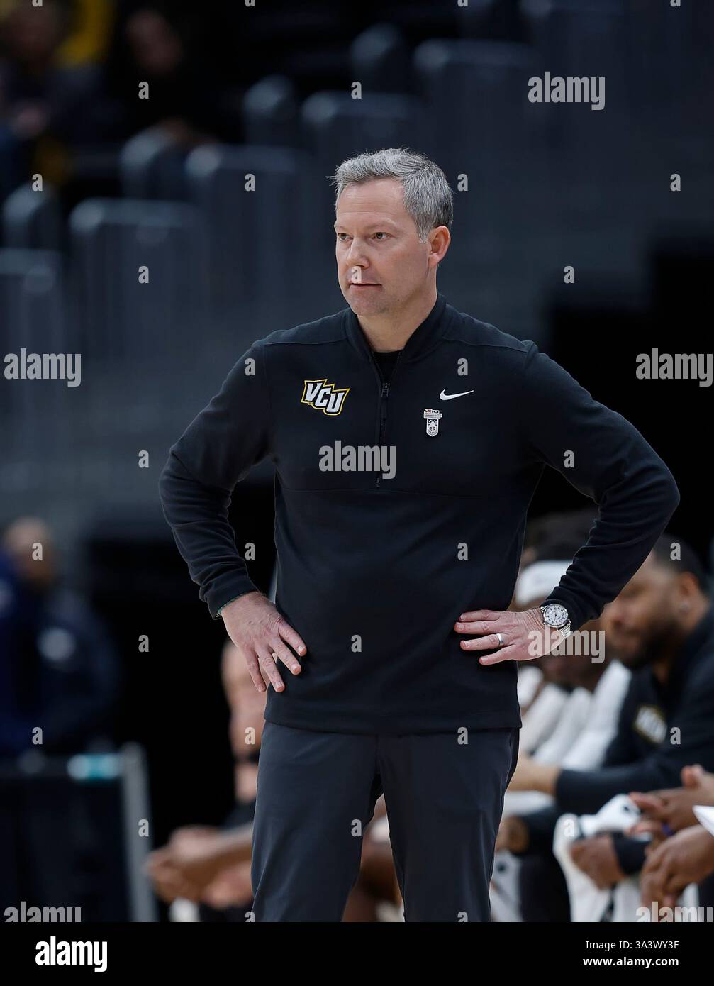 March 15, 2025: VCU Rams Head Coach Ryan Odom during an A10 Men's ...