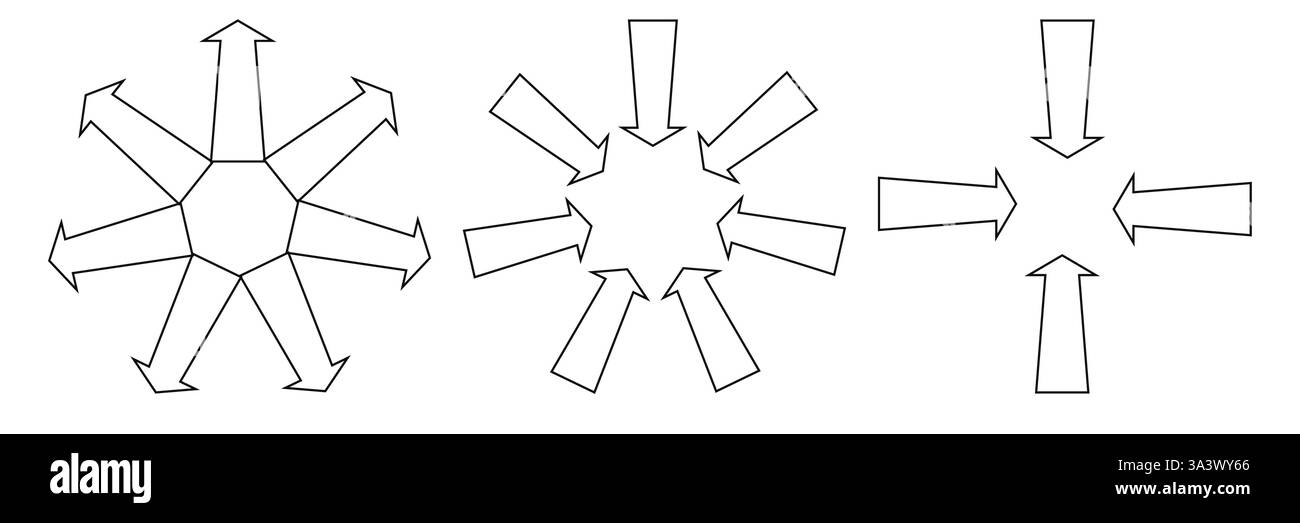 Arrow pointing center, inward arrow icon Stock Vector Image & Art - Alamy