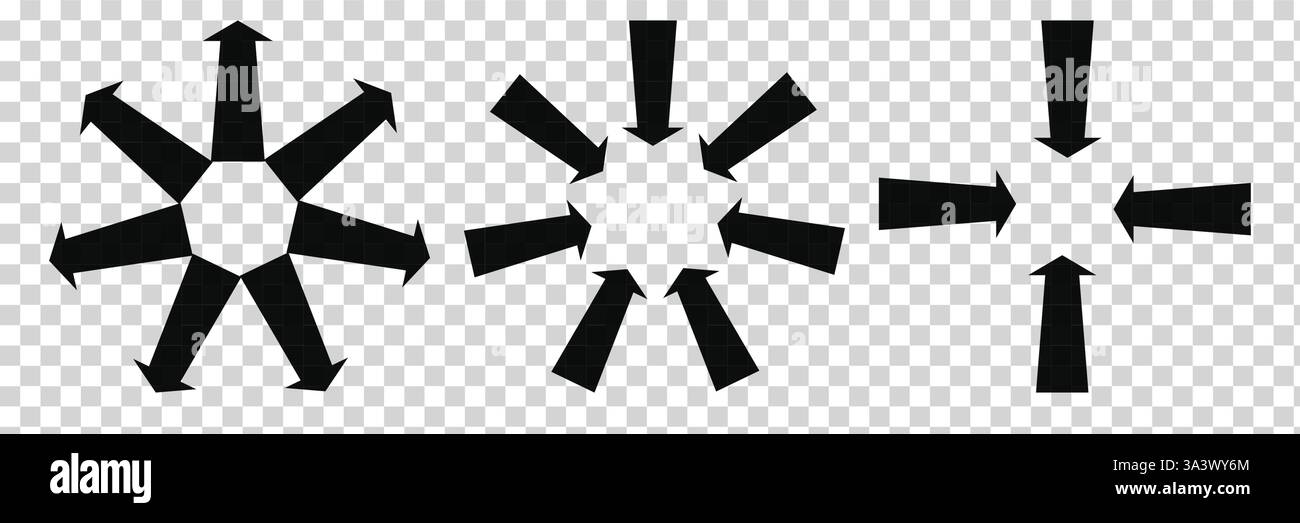 Arrow pointing center, inward arrow icon Stock Vector Image & Art - Alamy