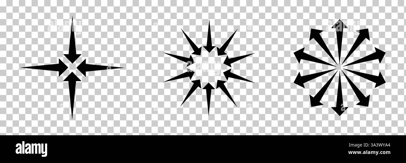 Arrow pointing center, inward arrow icon Stock Vector Image & Art - Alamy