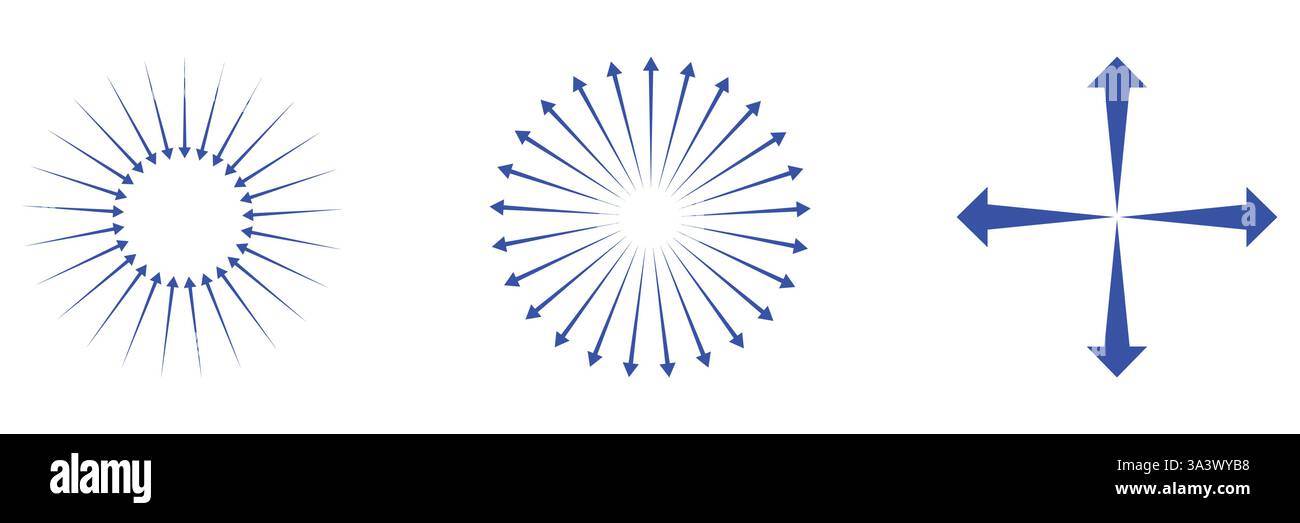 Pointing arrow circular icon hi-res stock photography and images - Alamy