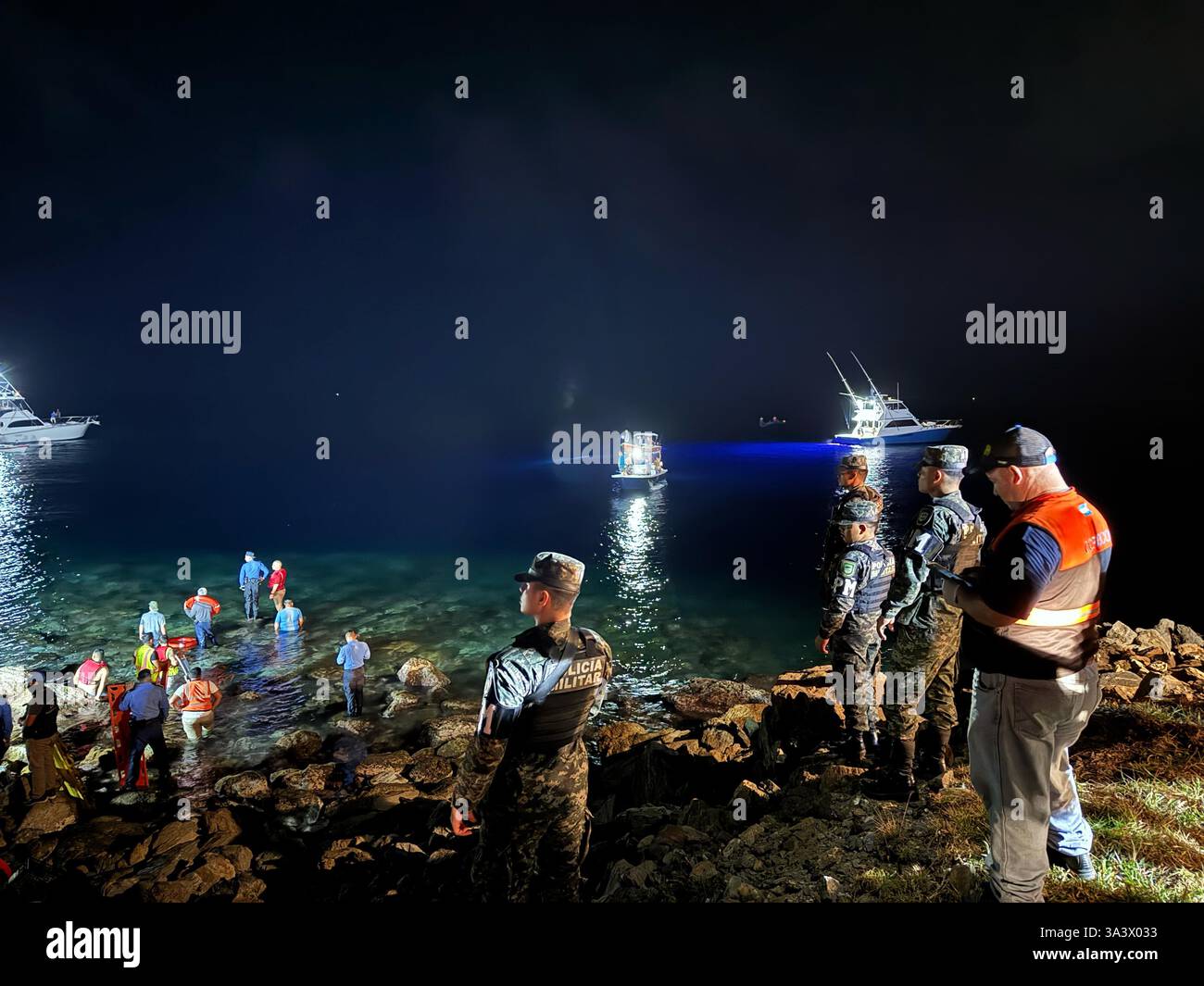 Roatan Island, Honduras. 17th Mar, 2025. Honduran National Police ...