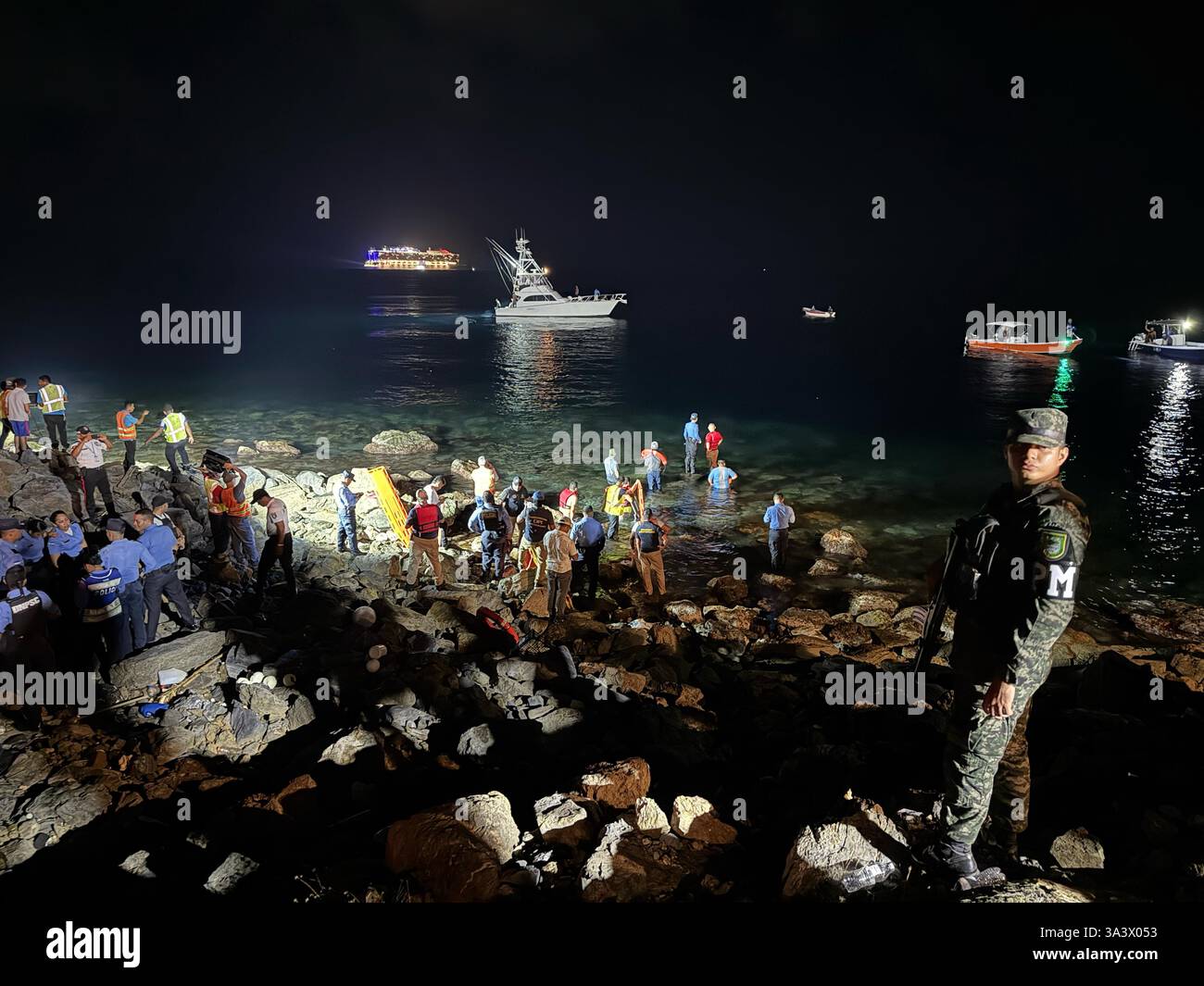 Roatan Island, Honduras. 17th Mar, 2025. Honduran National Police ...