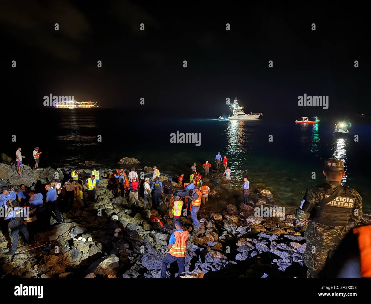 Roatan Island, Honduras. 17th Mar, 2025. Honduran National Police ...