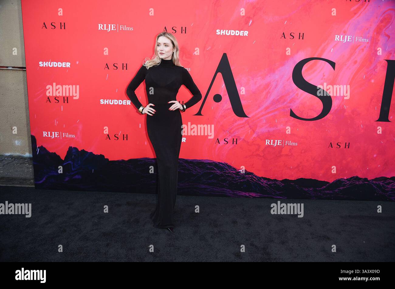 Sarah Bolger arrives at the premiere of "Ash" on Monday, March 17, 2025 ...