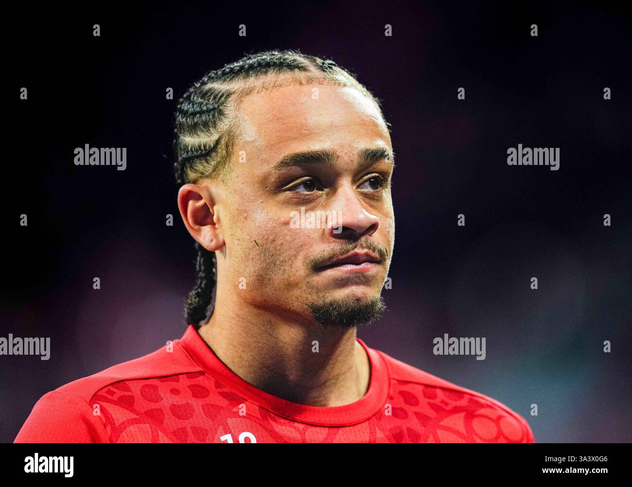 Red Bull Arena, Leipzig, Germany. 15th Mar, 2025. Xavi Simons of RB ...