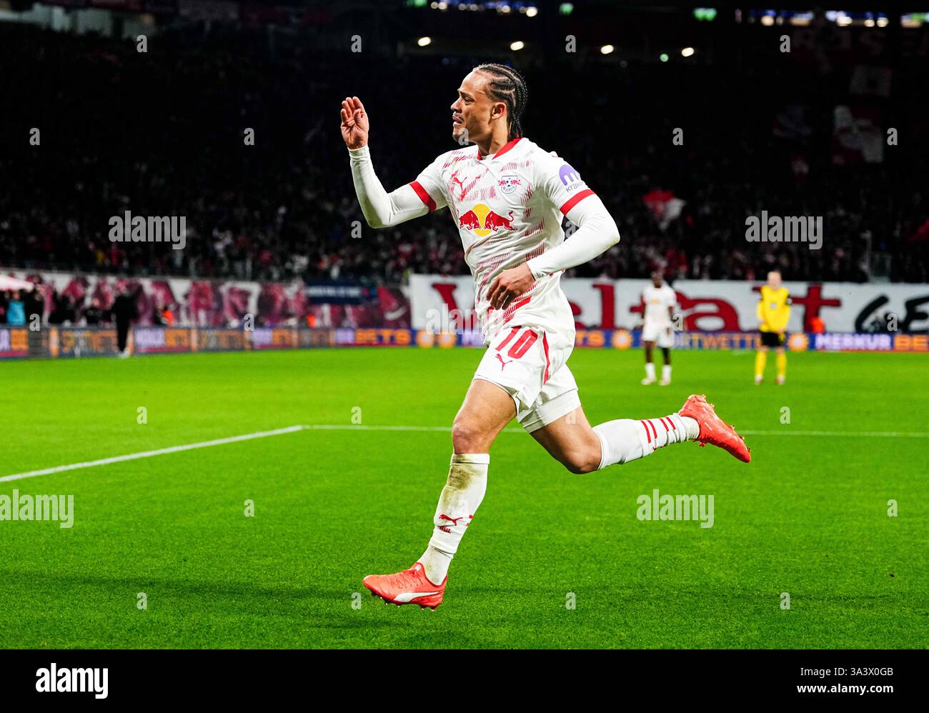 Red Bull Arena, Leipzig, Germany. 15th Mar, 2025. Xavi Simons of RB ...