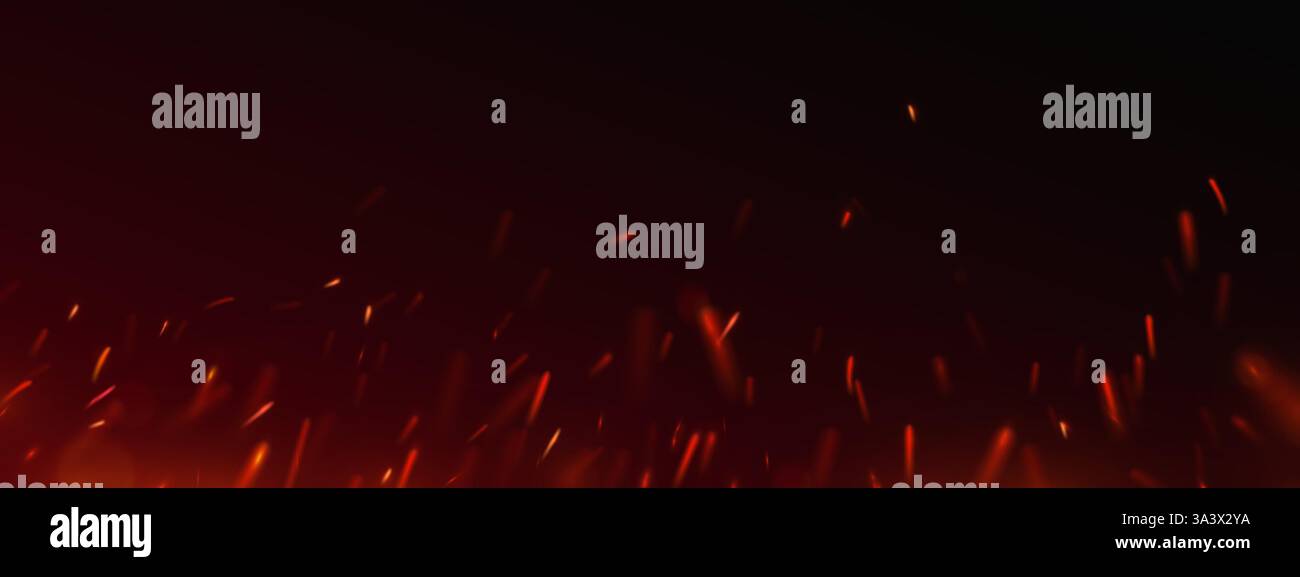 Fire particles fireworks hot flame Stock Vector Images - Alamy
