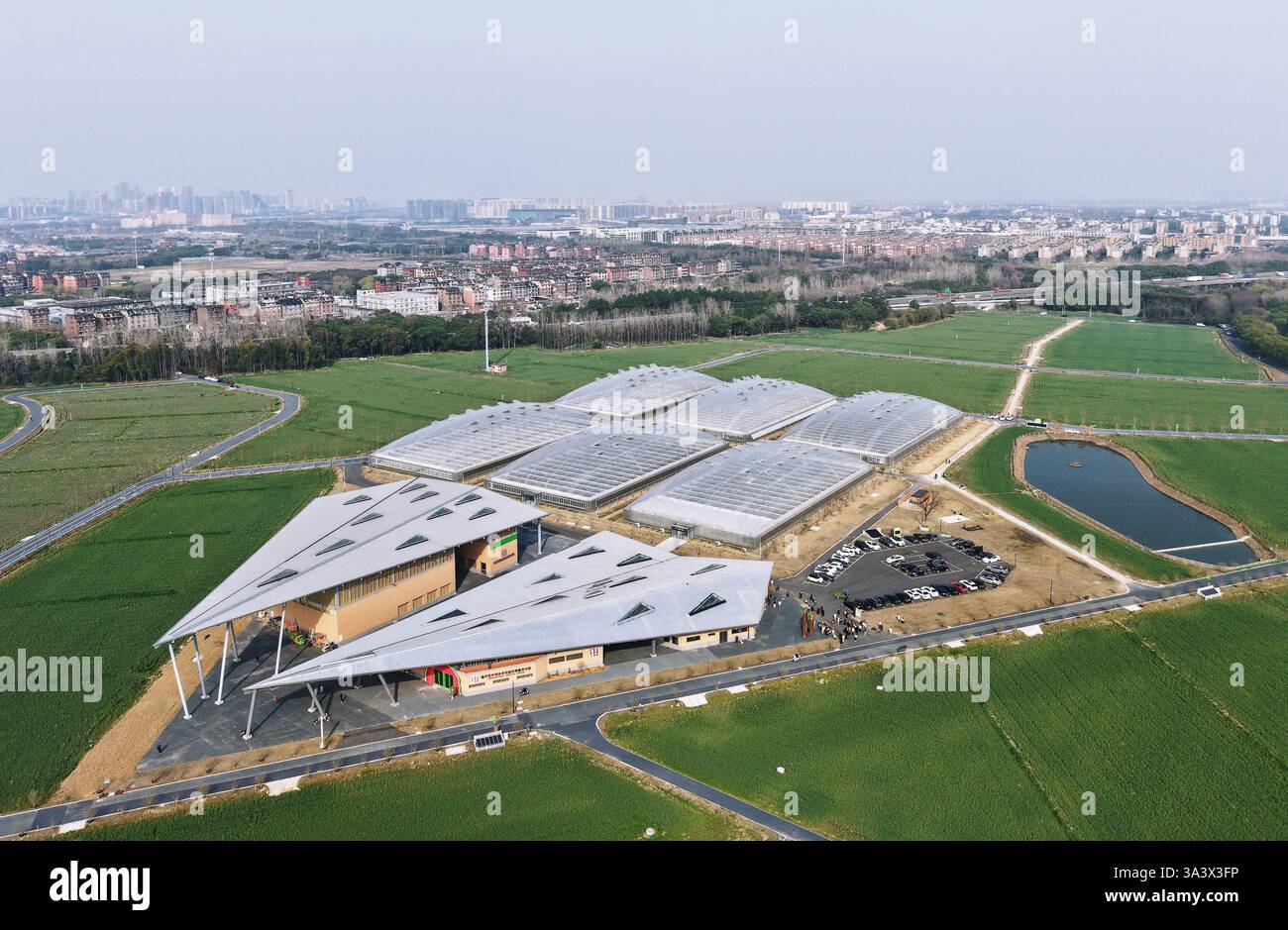 HANGZHOU, CHINA - MARCH 18, 2025 - An aerial photo shows Tiancube ...