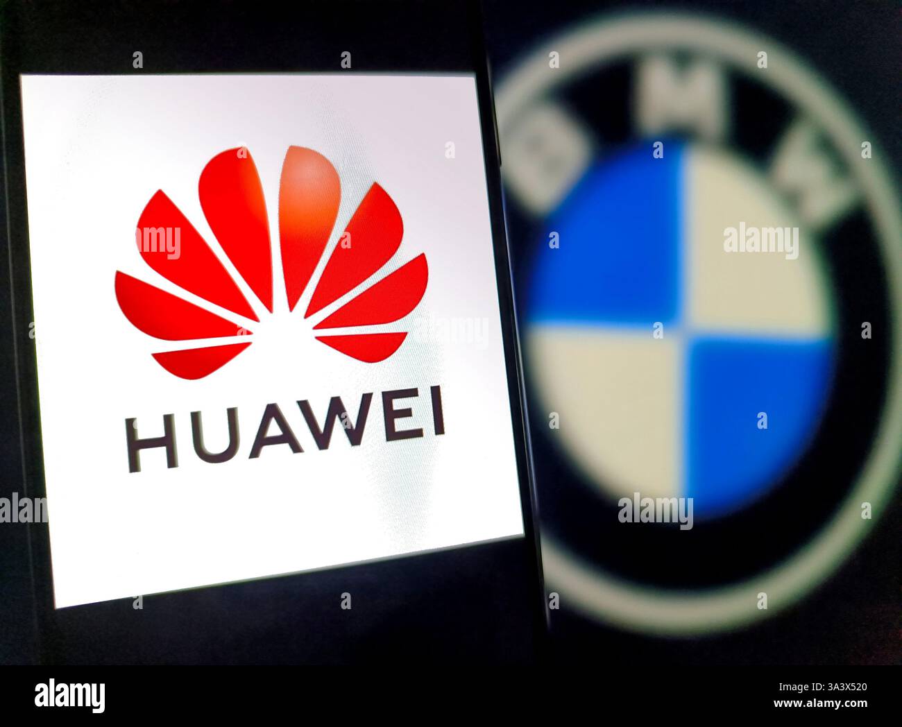 SUQIAN, CHINA - MARCH 18, 2025 - An illustration photo shows the HUAWEI ...