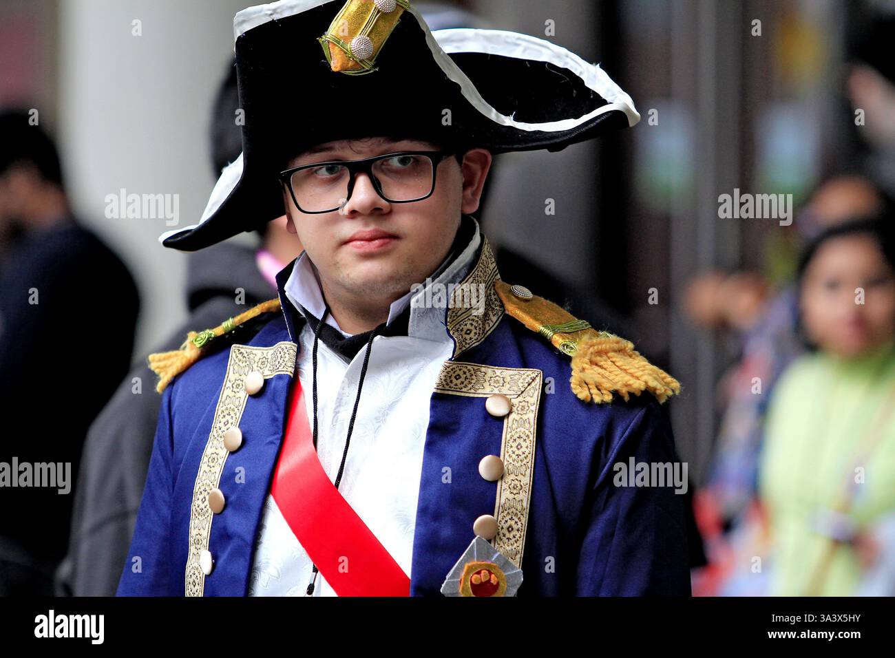 Toronto, Canada. 16th Mar, 2025. A person wears a costume outside the ...