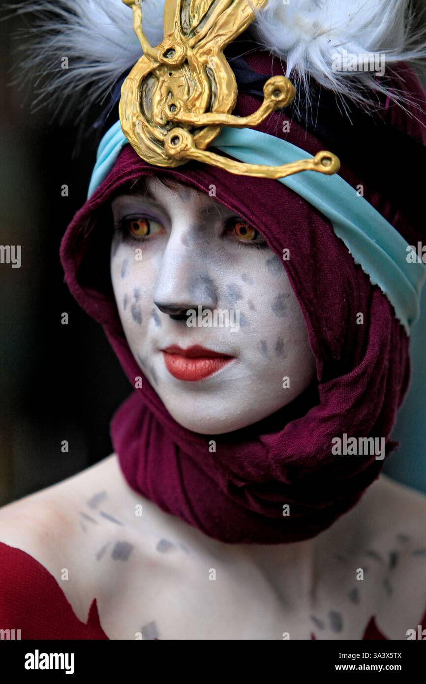 Toronto, Canada. 16th Mar, 2025. A person wears a costume outside the ...