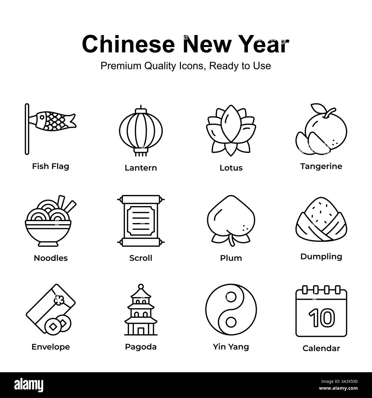 Chinese illustrations Stock Vector Images - Alamy