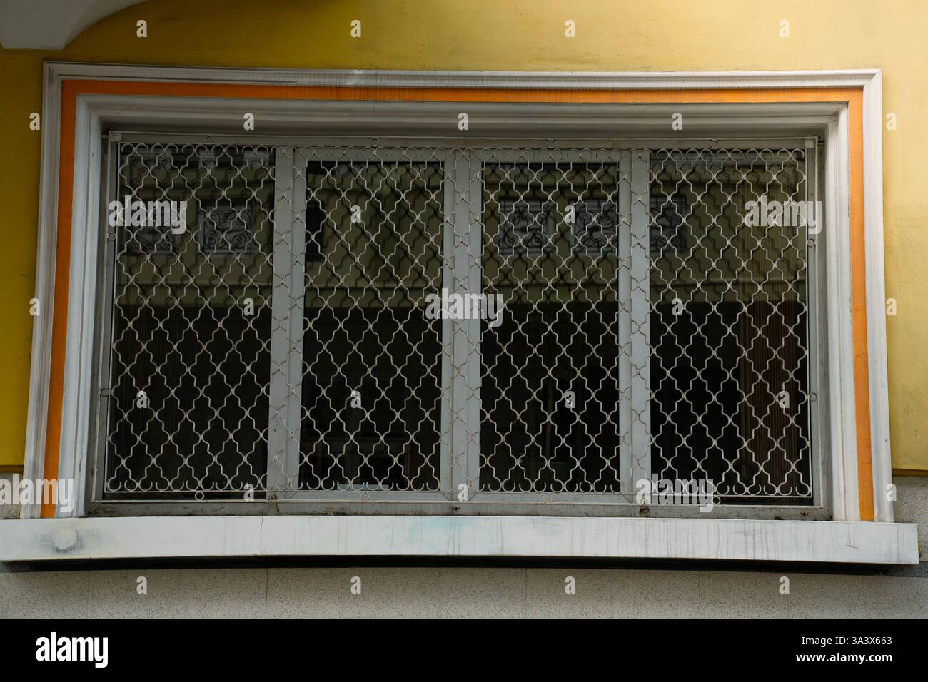 Steel window grid Stock Photo - Alamy