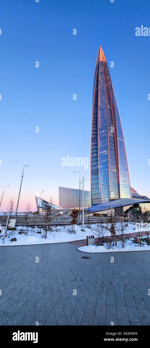Saint Petersburg, Russia - March 17, 2025: Fantastic winter landscape ...