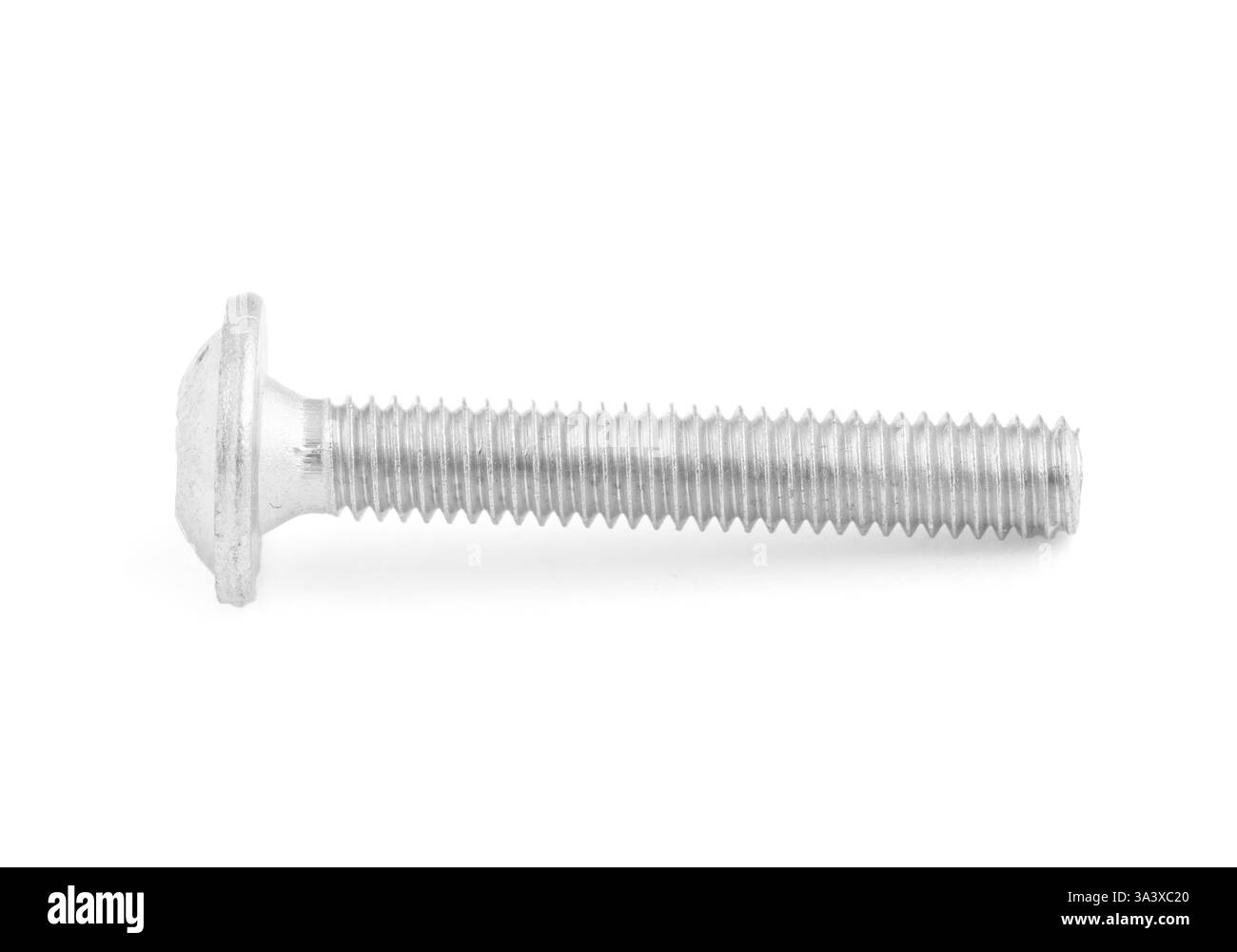 Stainless steel tap bolt on white background Stock Photo - Alamy