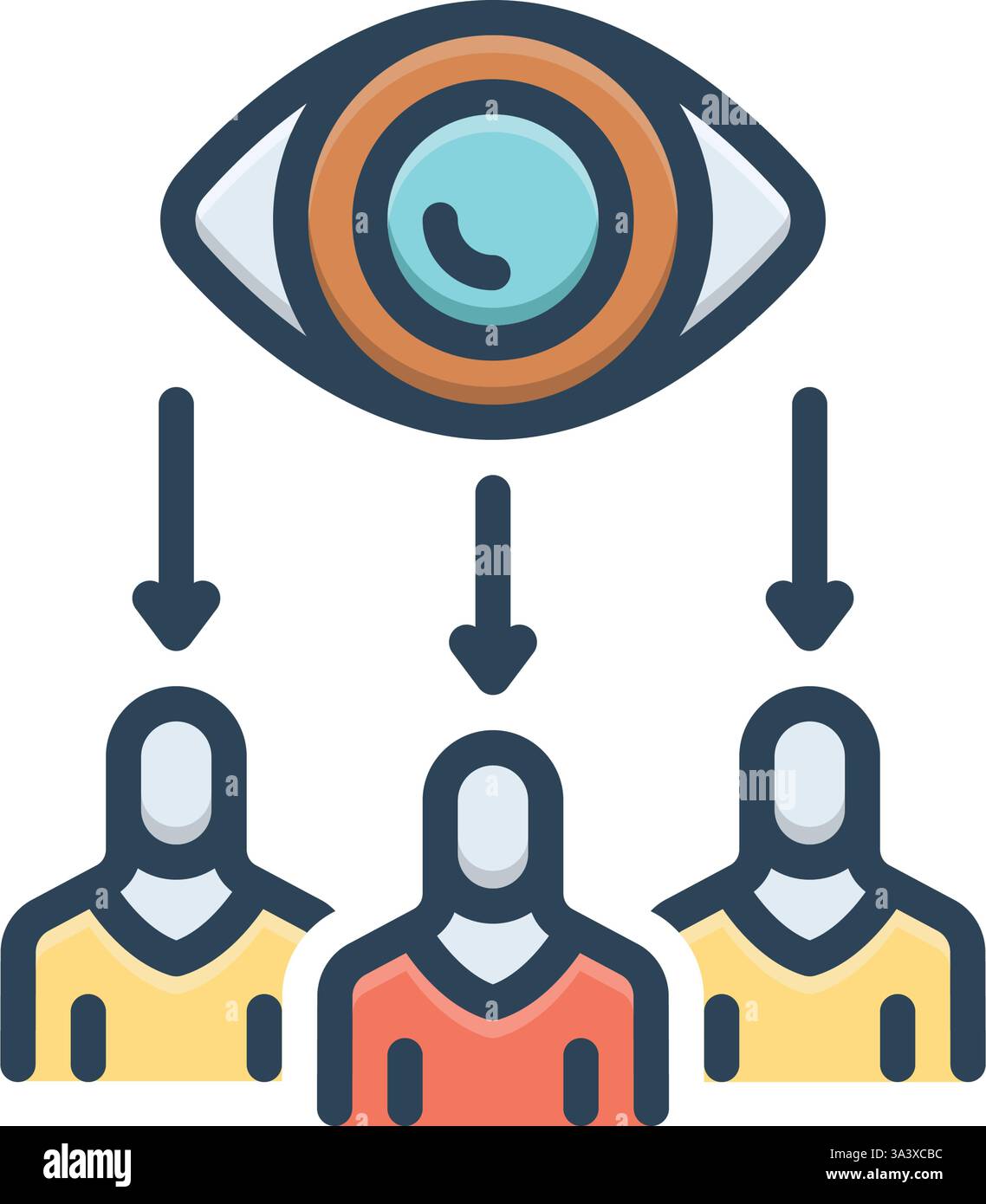 Icon for supervision, overseeing Stock Vector Image & Art - Alamy