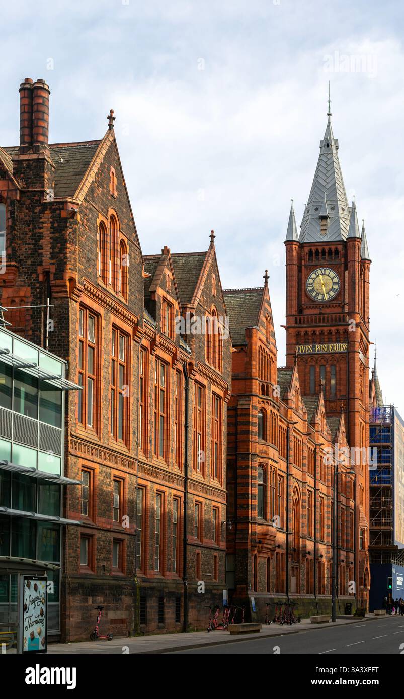 Red brick Victoria building clocktower, Central Campus, University of ...