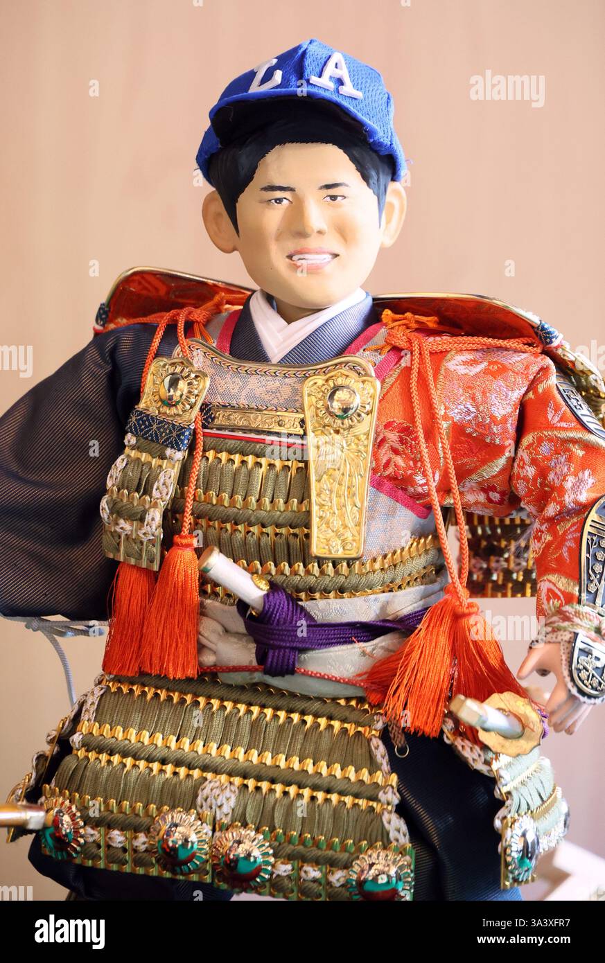 Tokyo, Japan. 18th Mar, 2025. Japan's doll maker Kyugetsu displays a ...