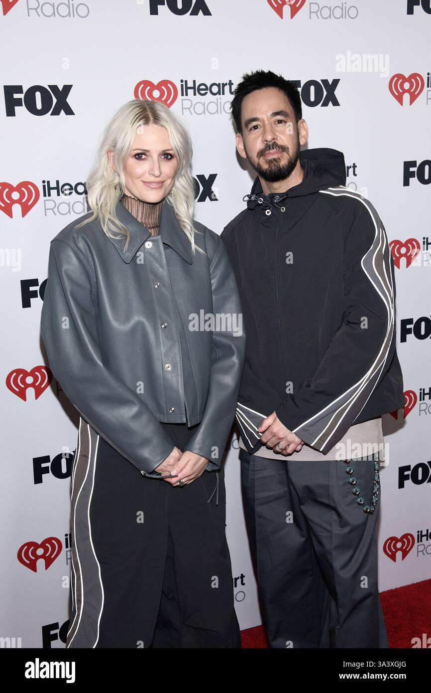 March 17, 2025, Los Angeles, California, USA: EMILY ARMSTRONG and MIKE ...