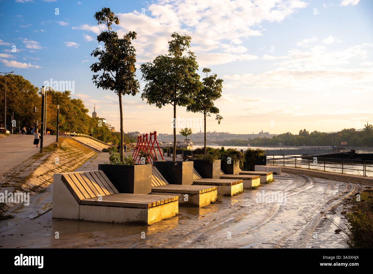 Budapest, Hungary - September 24, 2024: Mud Left by Flooding from Storm ...