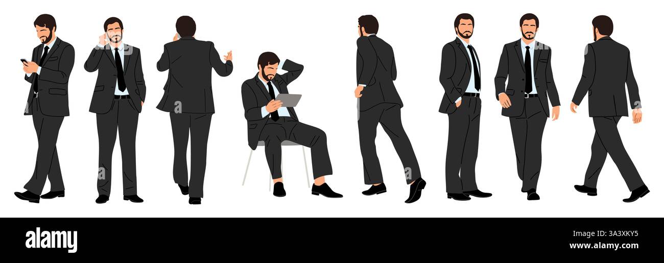 Different length people Stock Vector Images - Alamy