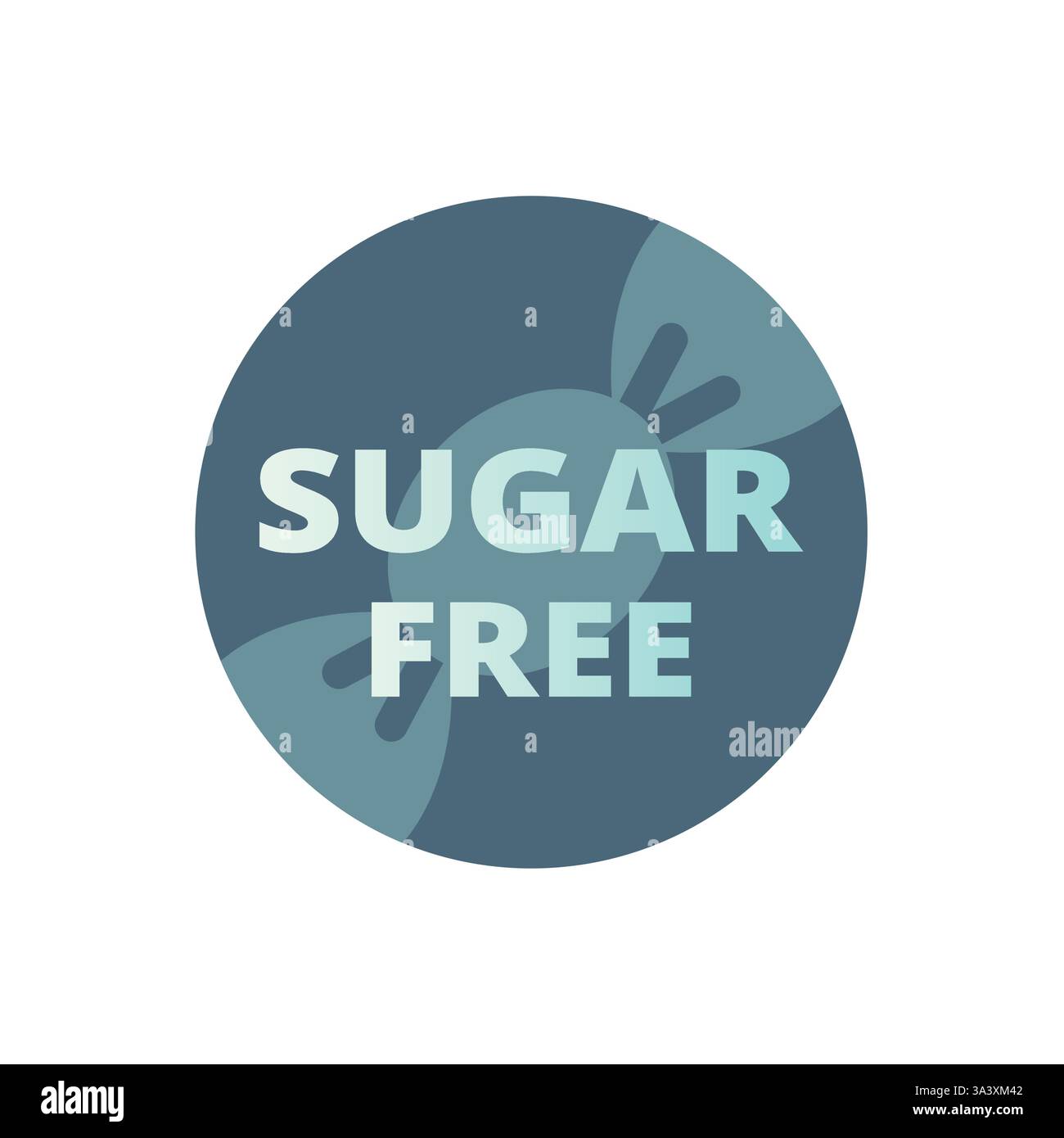 Sugar free vector label. Food sticker with candy Stock Vector Image ...