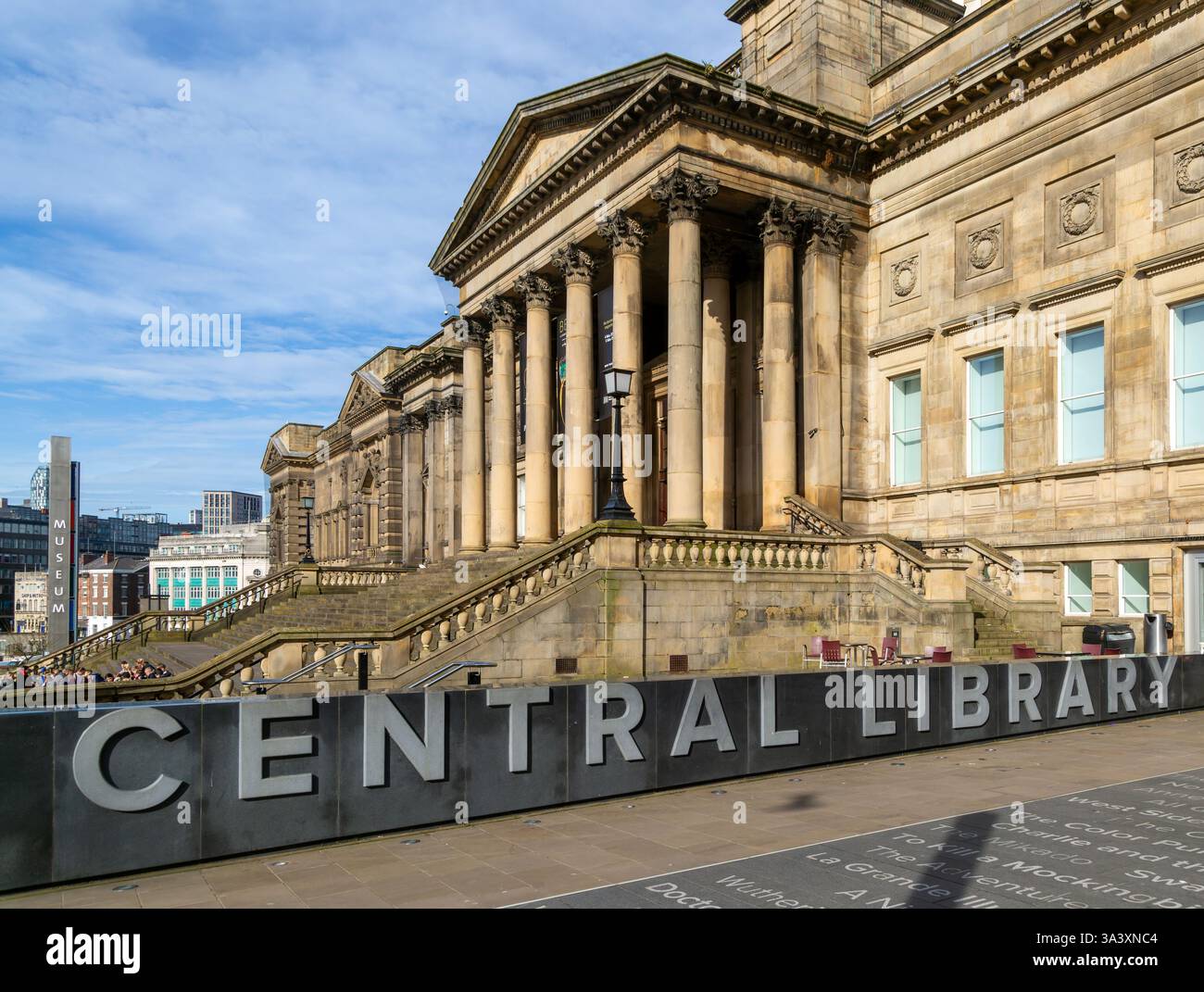 Portico entrance Neoclassical architecture of World Museum, Central ...