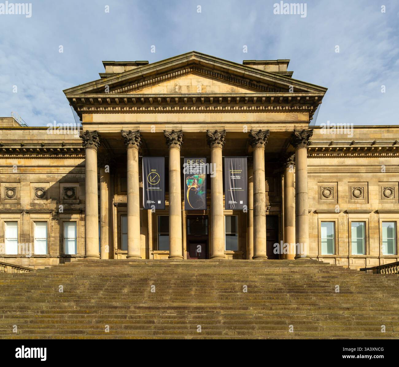 Portico entrance neoclassical architecture of World Museum, building ...